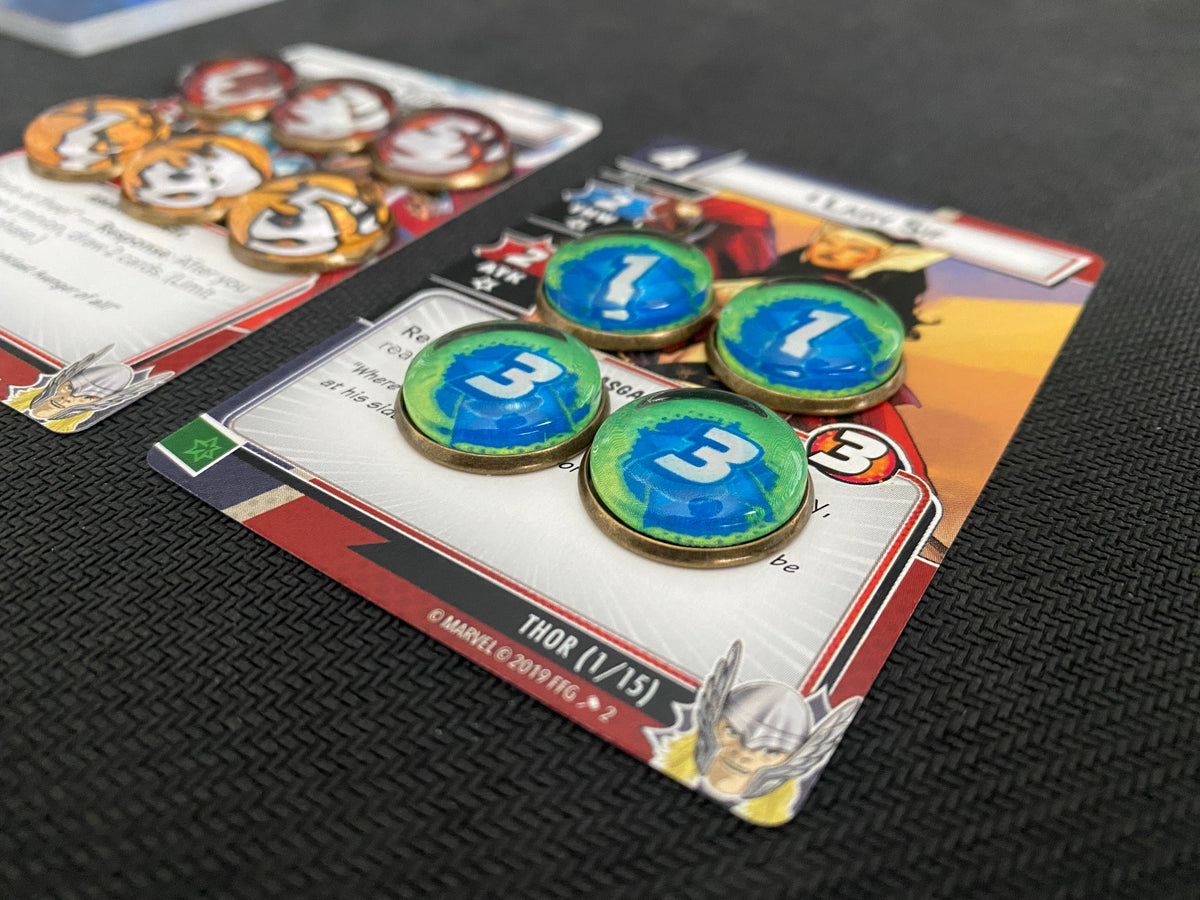 Marvel Champions The Card Game tokens. Damage Threat tokens. All purpo ...